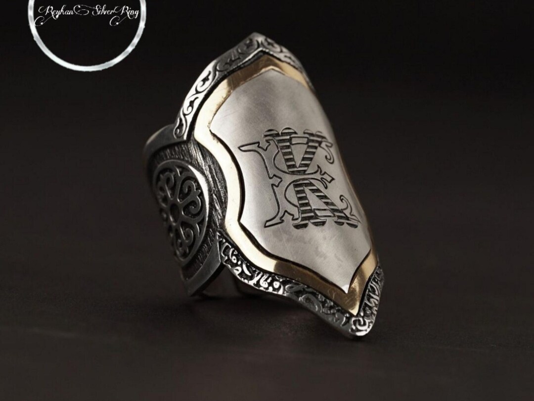 Personalized Sterling Silver Archer Ring: Ottoman Zihgir Jewelry - Etsy