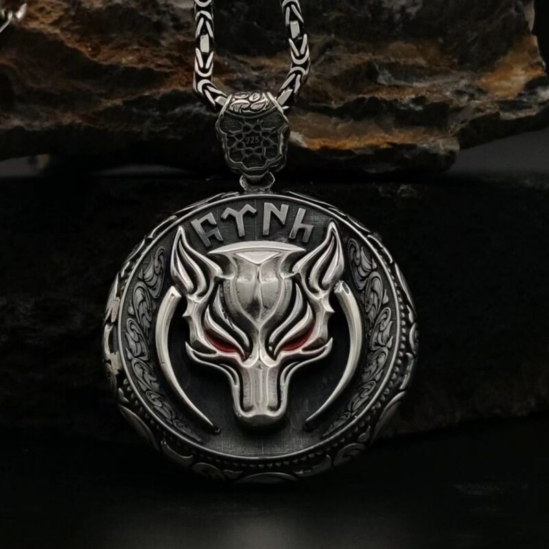Wolf Necklace for Men - Etsy