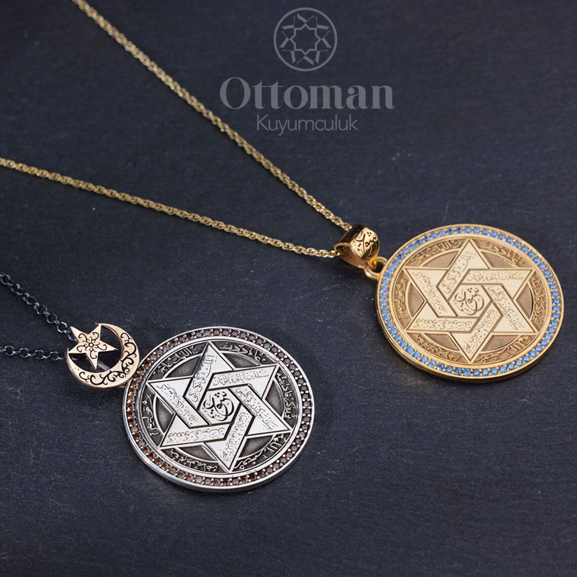 Seal of Solomon Necklace King Solomon Necklace Kabbalah | Etsy