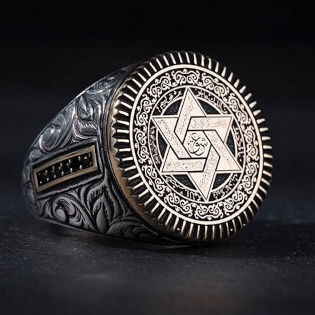 Seal of Solomon Ring King Solomon Ring Solomon Ring - Etsy