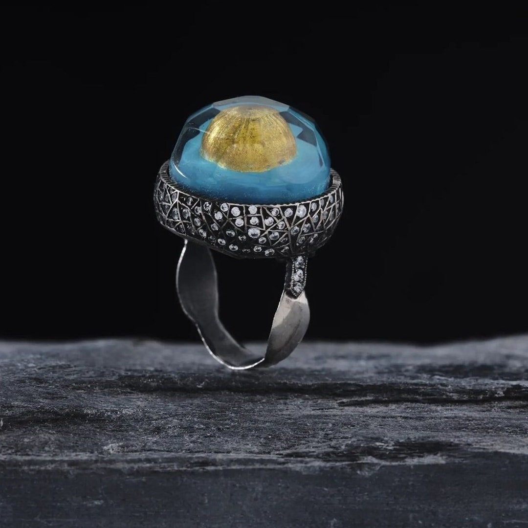 Masjid Aksa Ring, 925 Sterling Silver Ring, Negative Engraved Ring ...