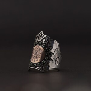 Thumb Silver Zihgir Ring,open Back Archer Ring,ottoman Sanjak Ring ...
