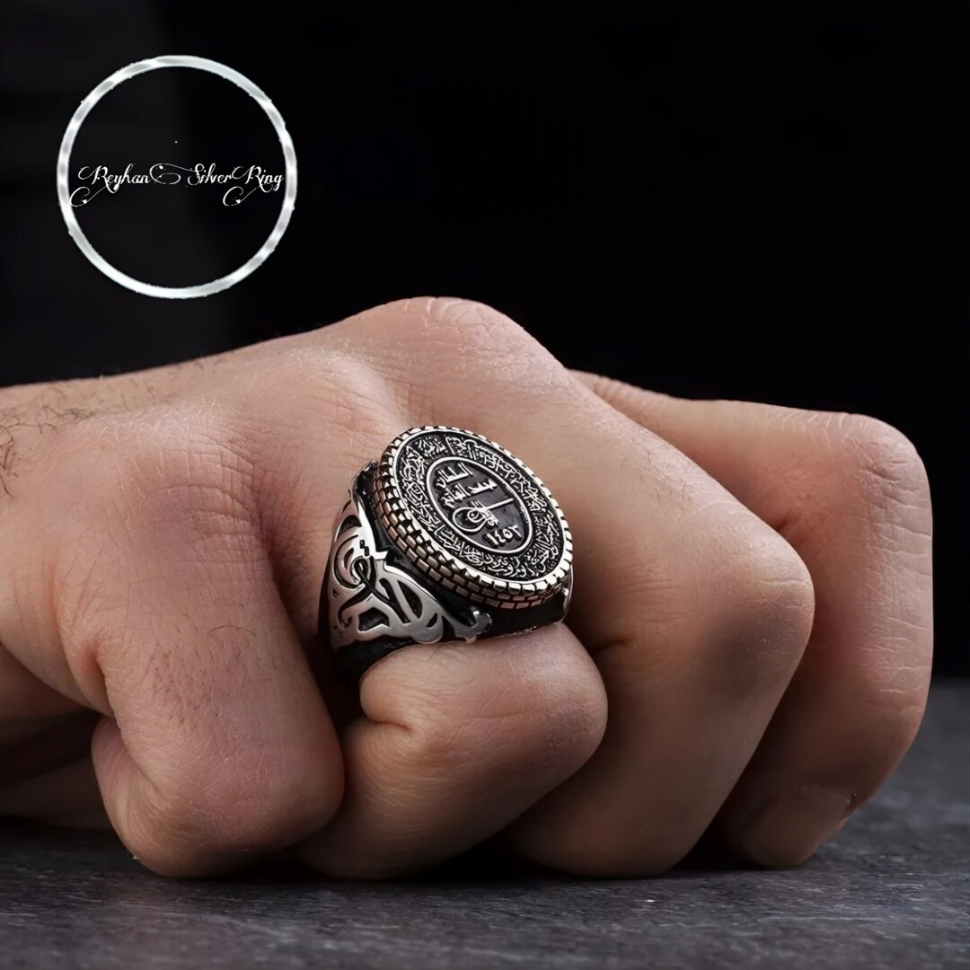 Handmade Seal Men Ring, Patience Gift Ring, Fatih Han Ring, Sultan Ring ...