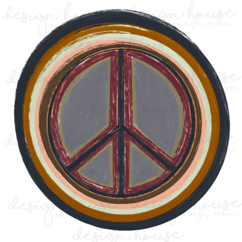 Boho Peace Sign Png, Digital Download, Boho - Etsy