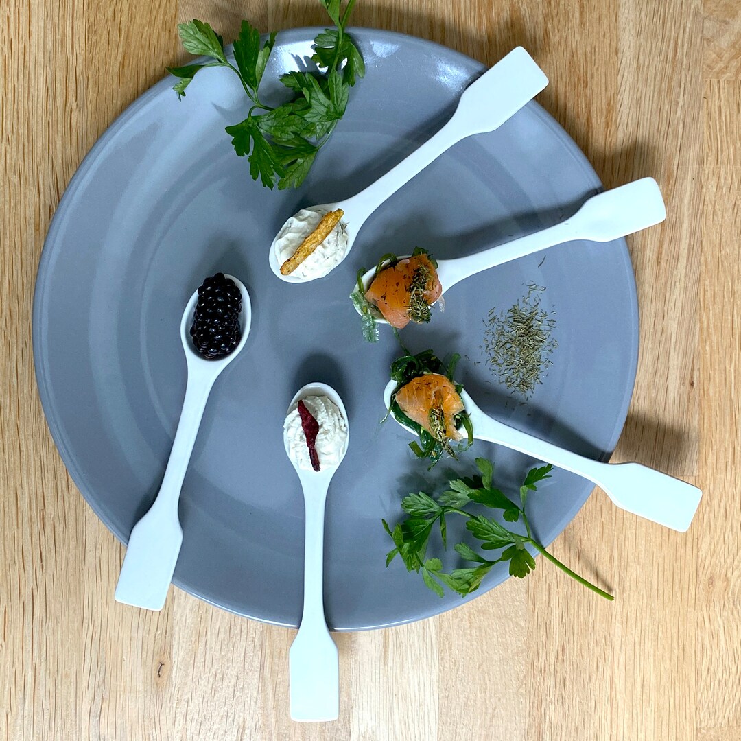 Vintage Ceramic Porcelain Amuse Spoon | New Old Stock! - Etsy