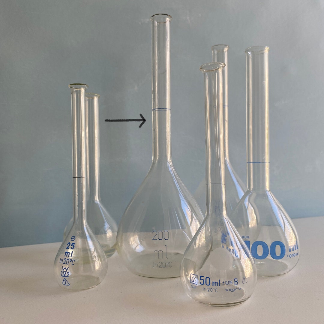 1 X Vintage Long Neck Flask 200 Ml - Etsy