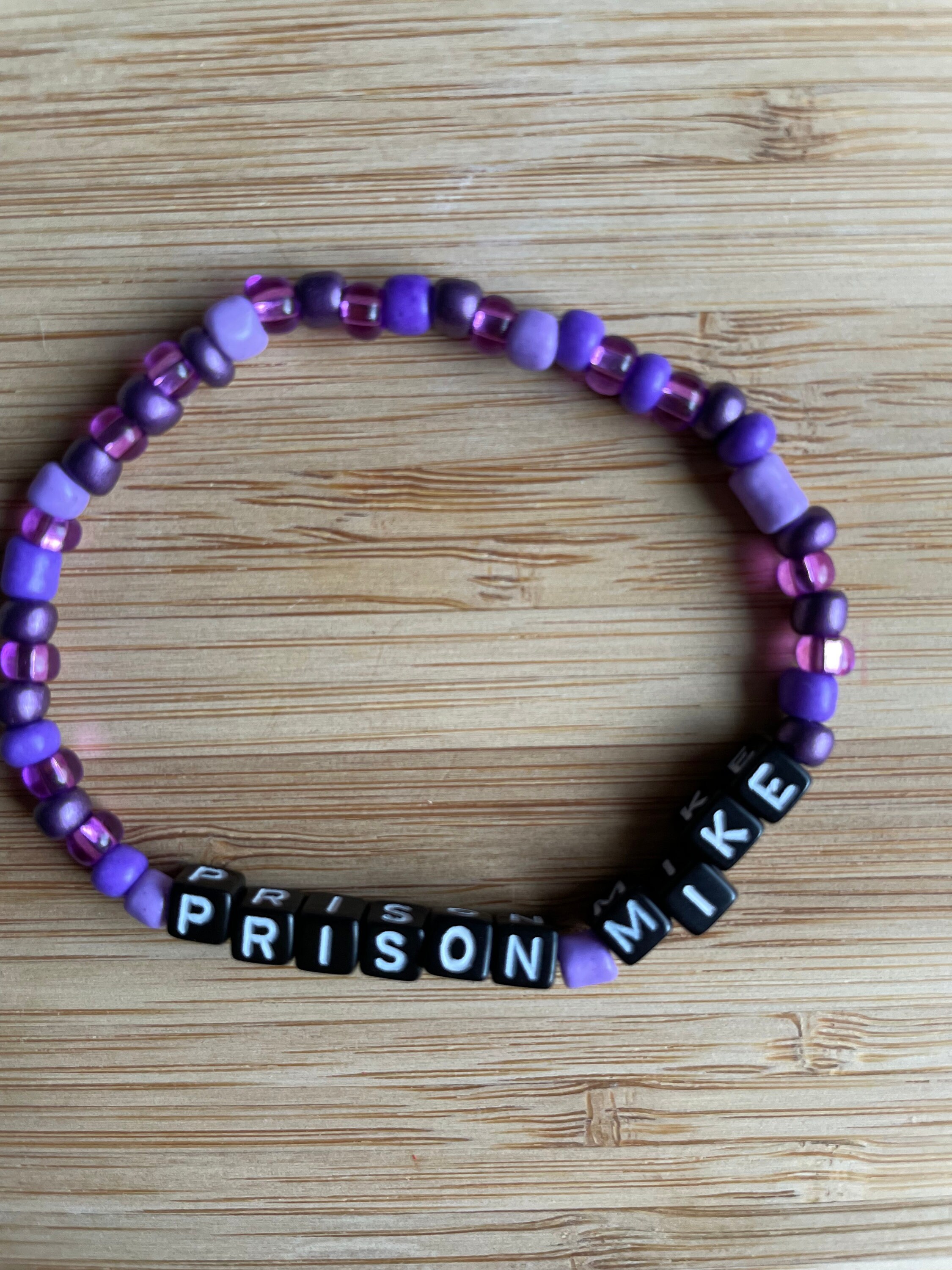 Prison Mike - the Office - Michael Scott - Seed Bead Bracelet - Etsy
