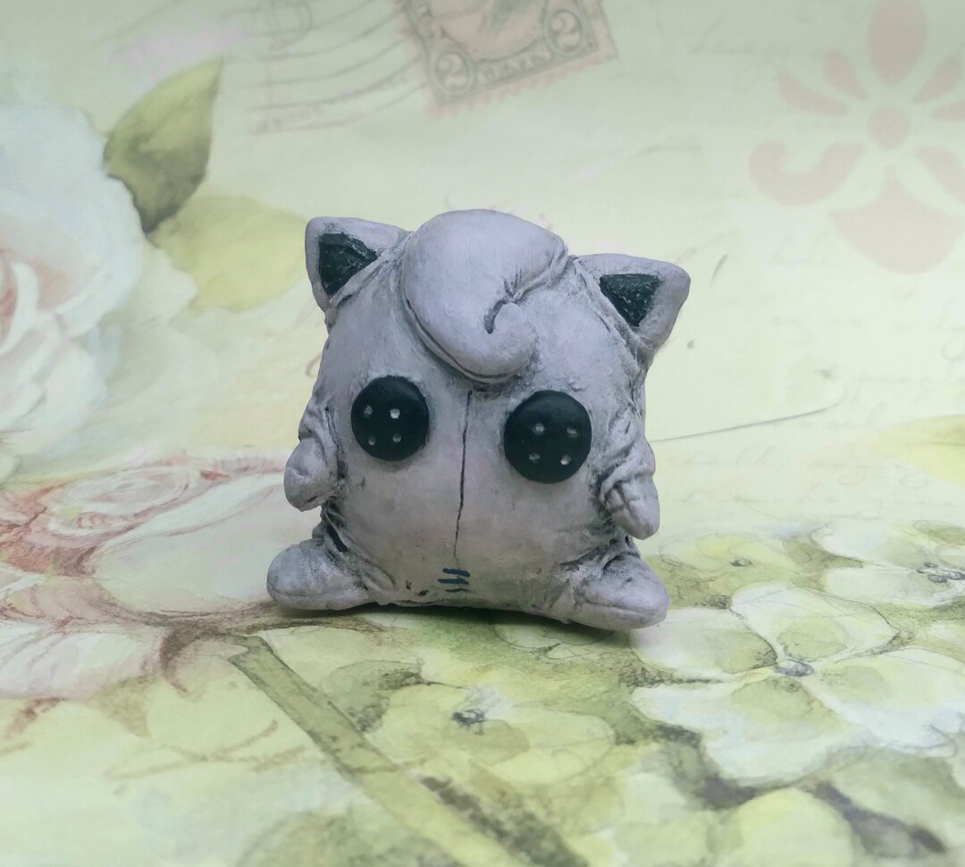 Dingy, Stuffed Jigglypuff Friend From Clay - Etsy