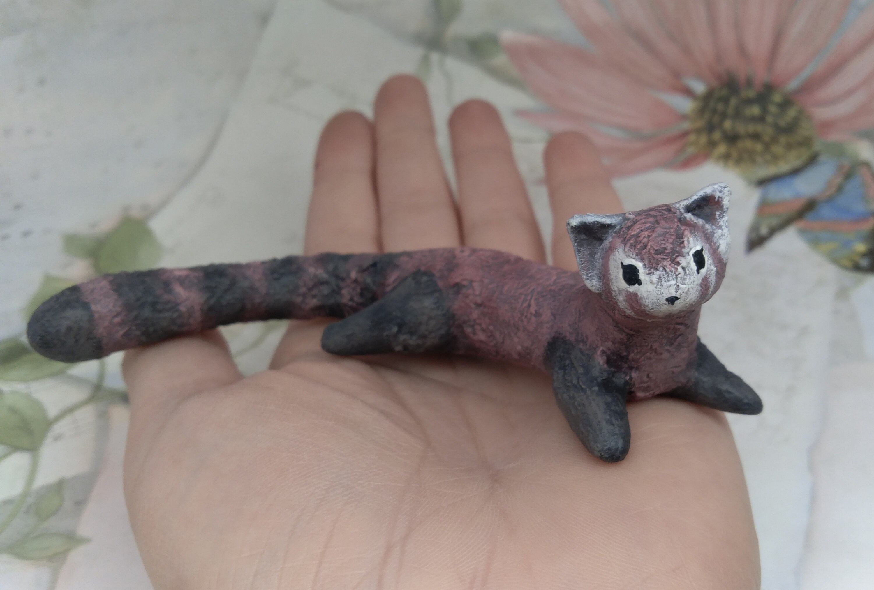 Art Objects Pabu figurine sculpture from clay fictional hybrid animal ...