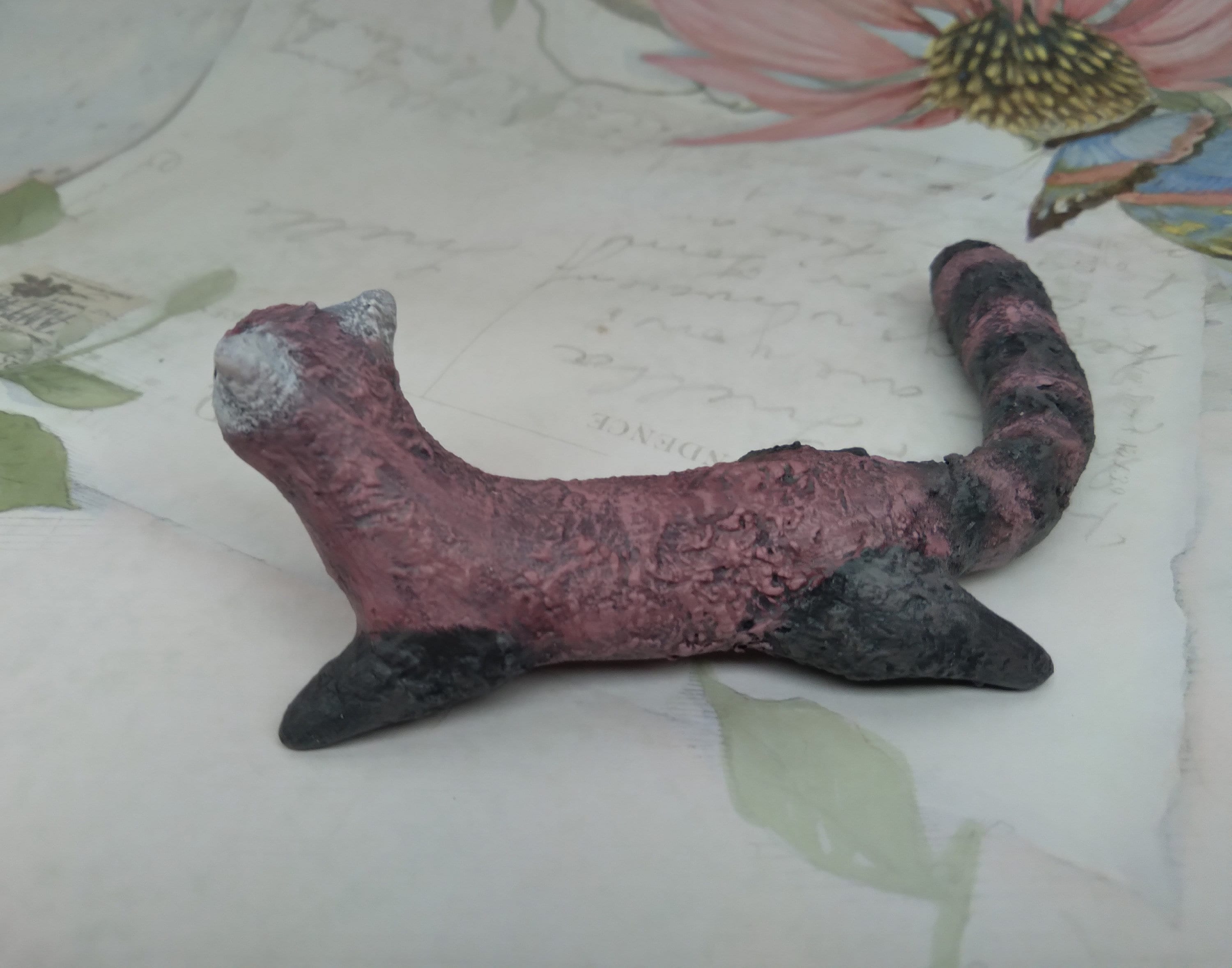 Art Objects Pabu figurine sculpture from clay fictional hybrid animal ...
