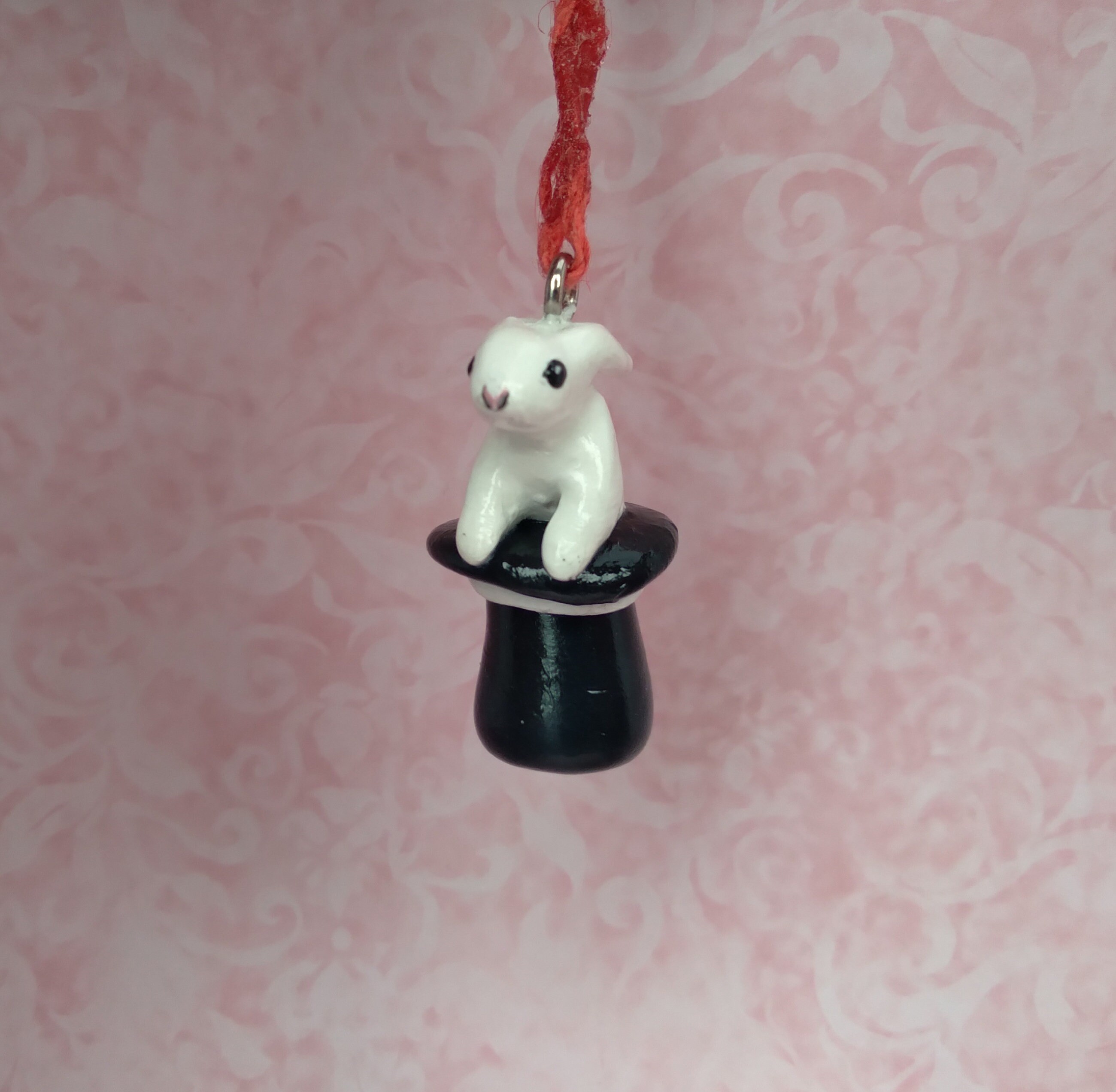 Magic Rabbits in Hats Pendants Cute Rabbit and Top Hat - Etsy
