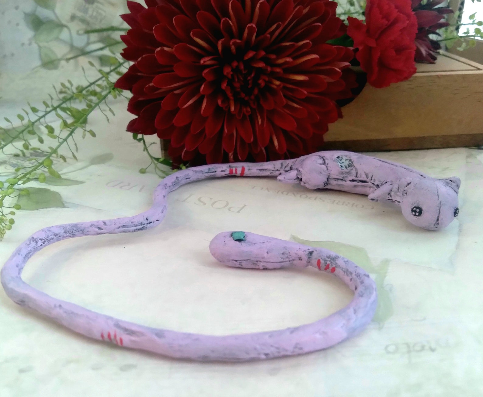 Dingy, Distorted Mew Plush Sculpture, Mew Figurine With an Extra Long ...