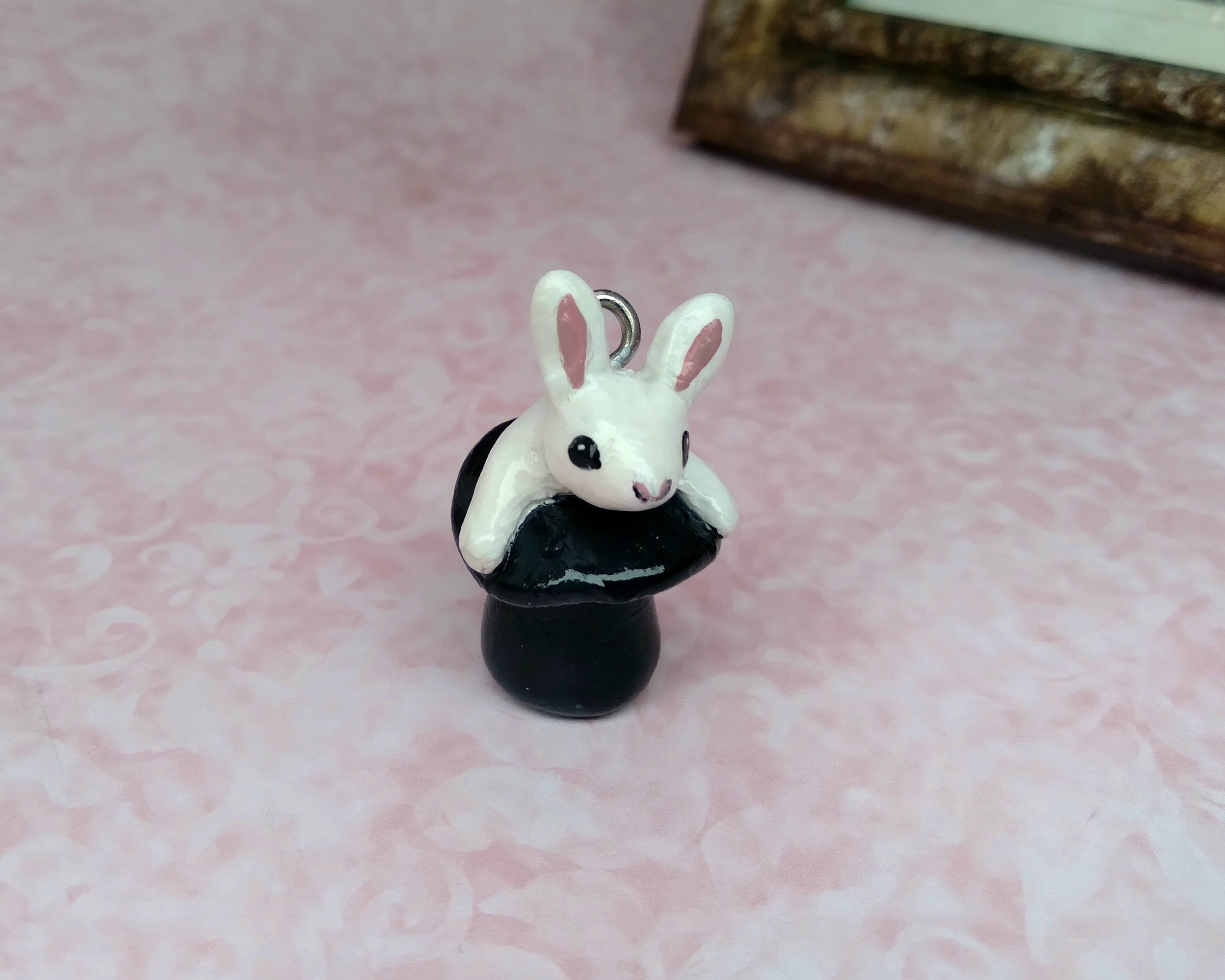 Magic Rabbits in Hats Pendants Cute Rabbit and Top Hat - Etsy