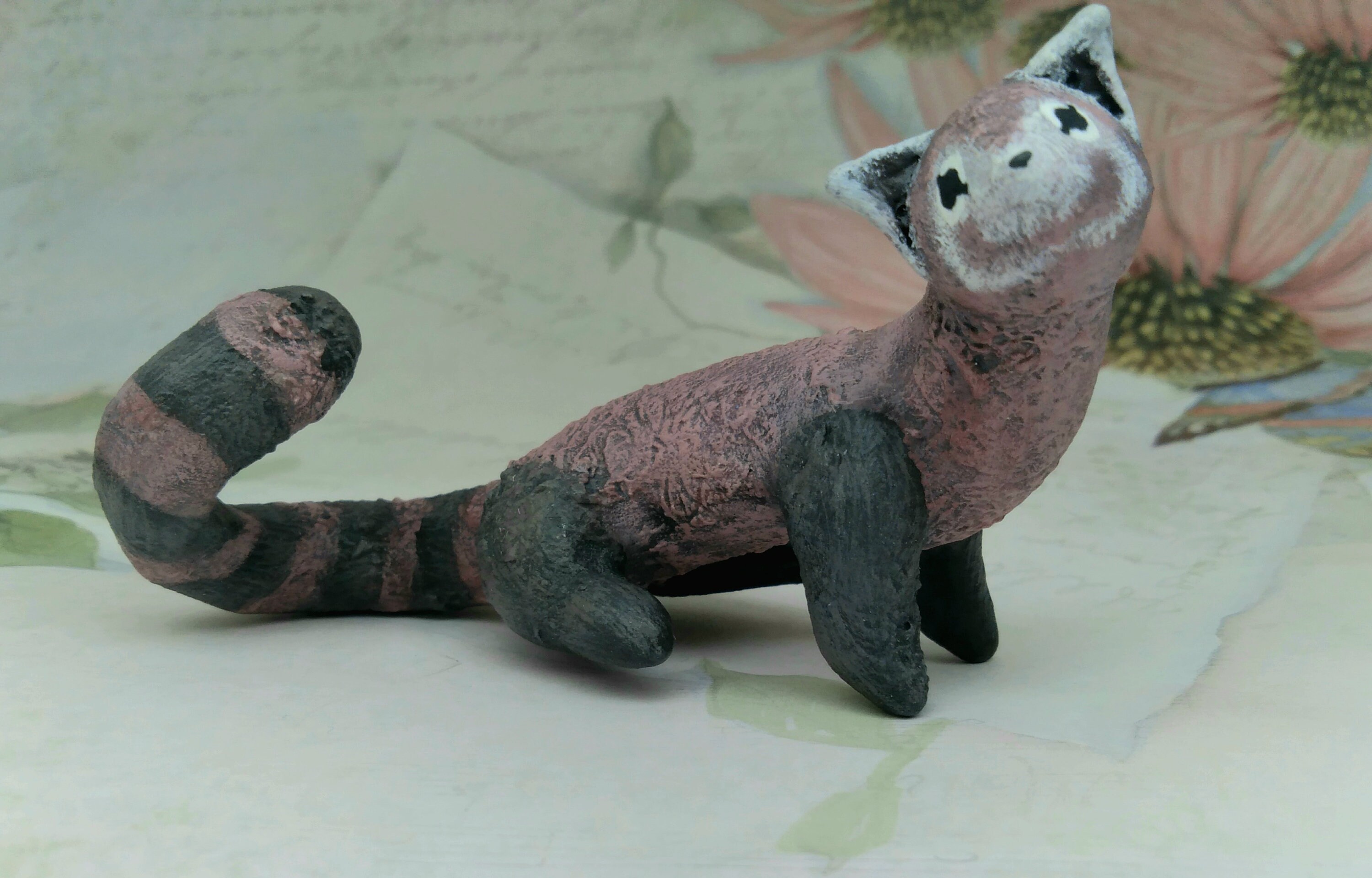 Art Objects Pabu figurine sculpture from clay fictional hybrid animal ...