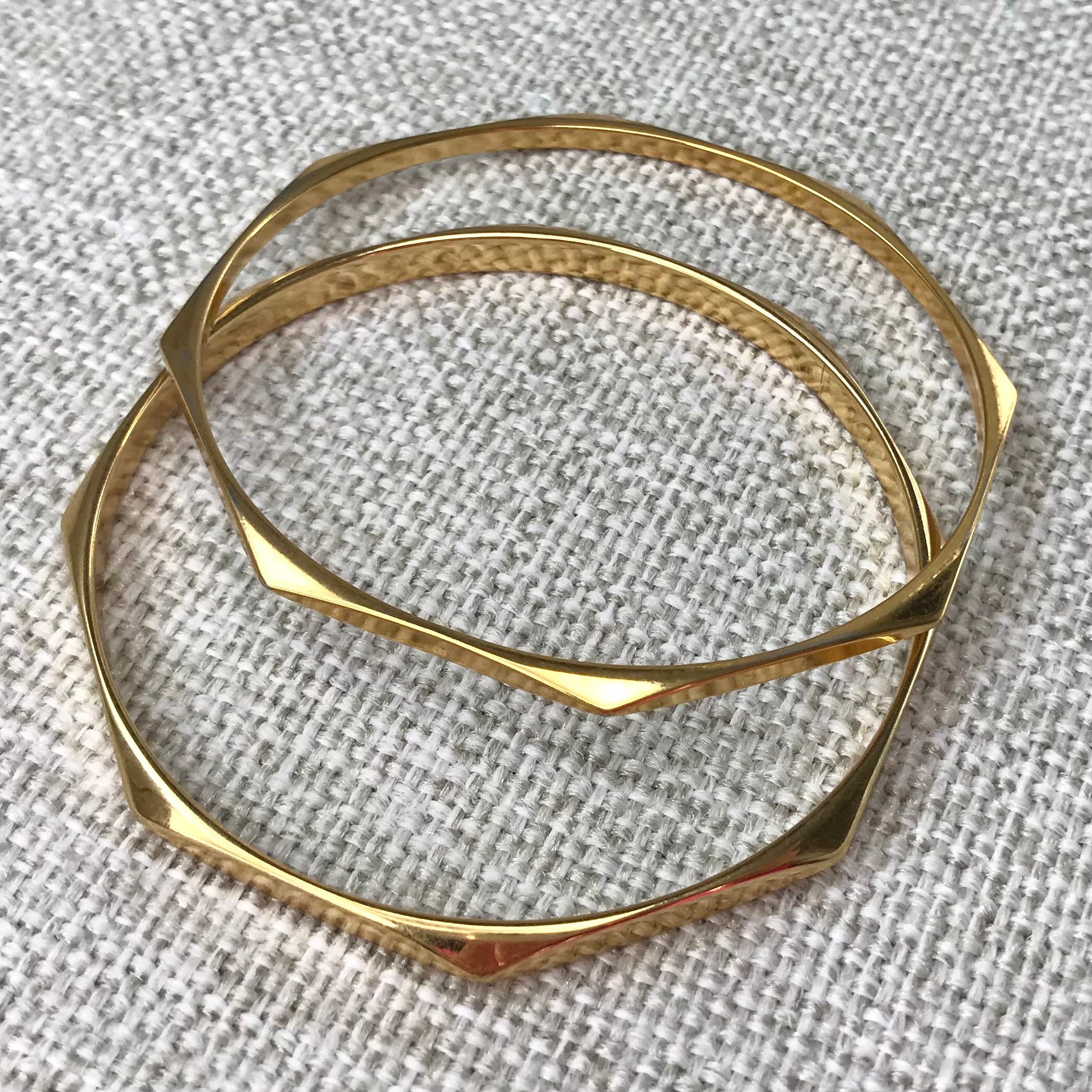 Винтажный браслет Monet Bangle Браслет Набор Золотой Тон - Etsy