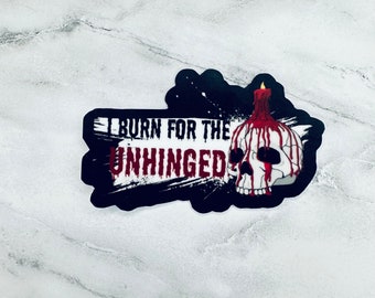 Unhinged Bumper Sticker - Etsy