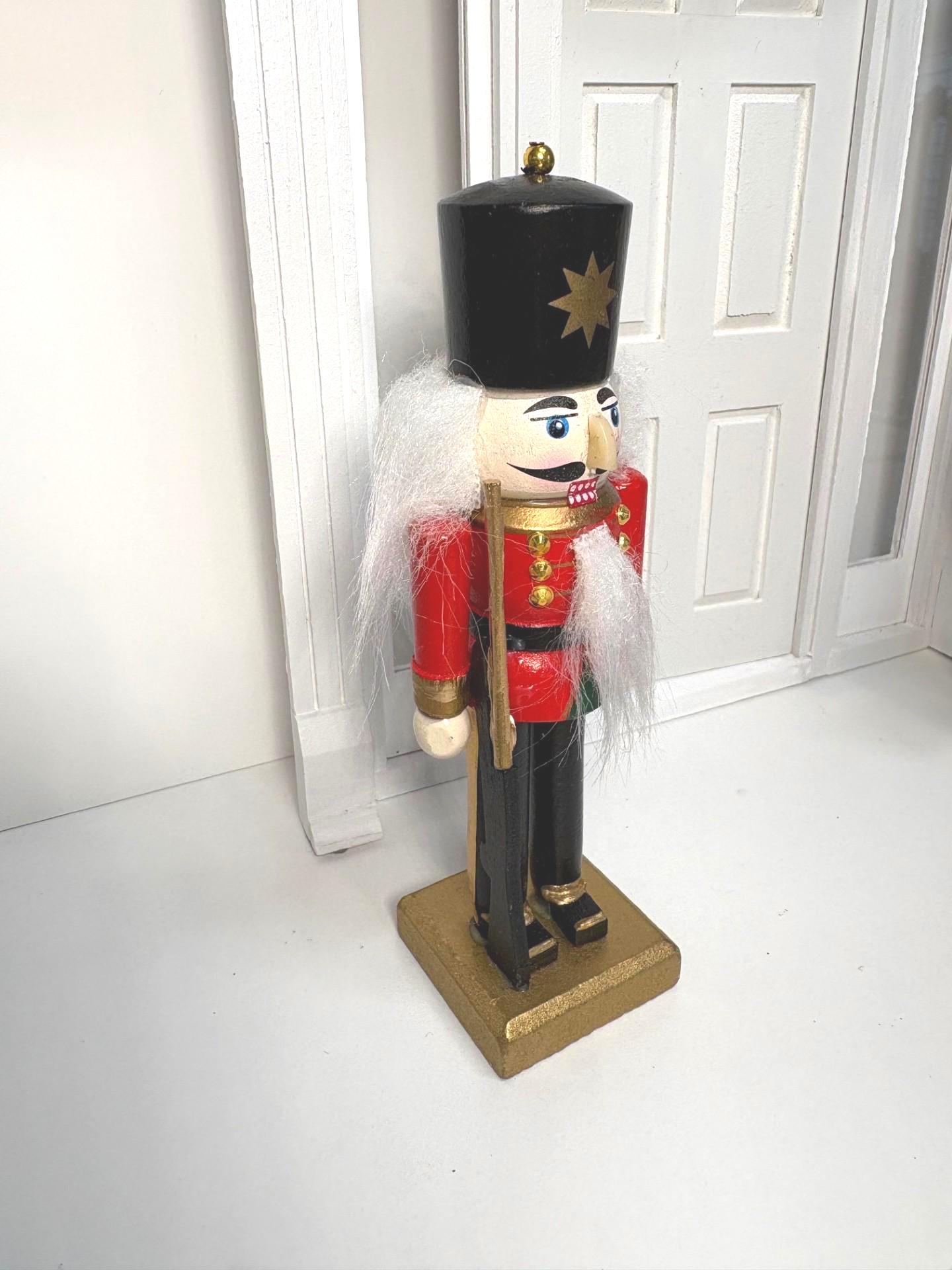 1/12 Scale Miniature Nutcracker: Dollhouse Christmas Decor, Room Box - Etsy