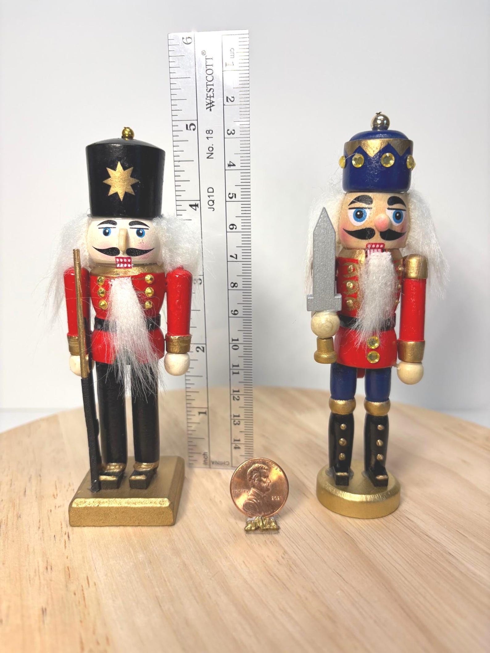 1/12 Scale Miniature Nutcracker: Dollhouse Christmas Decor, Room Box - Etsy