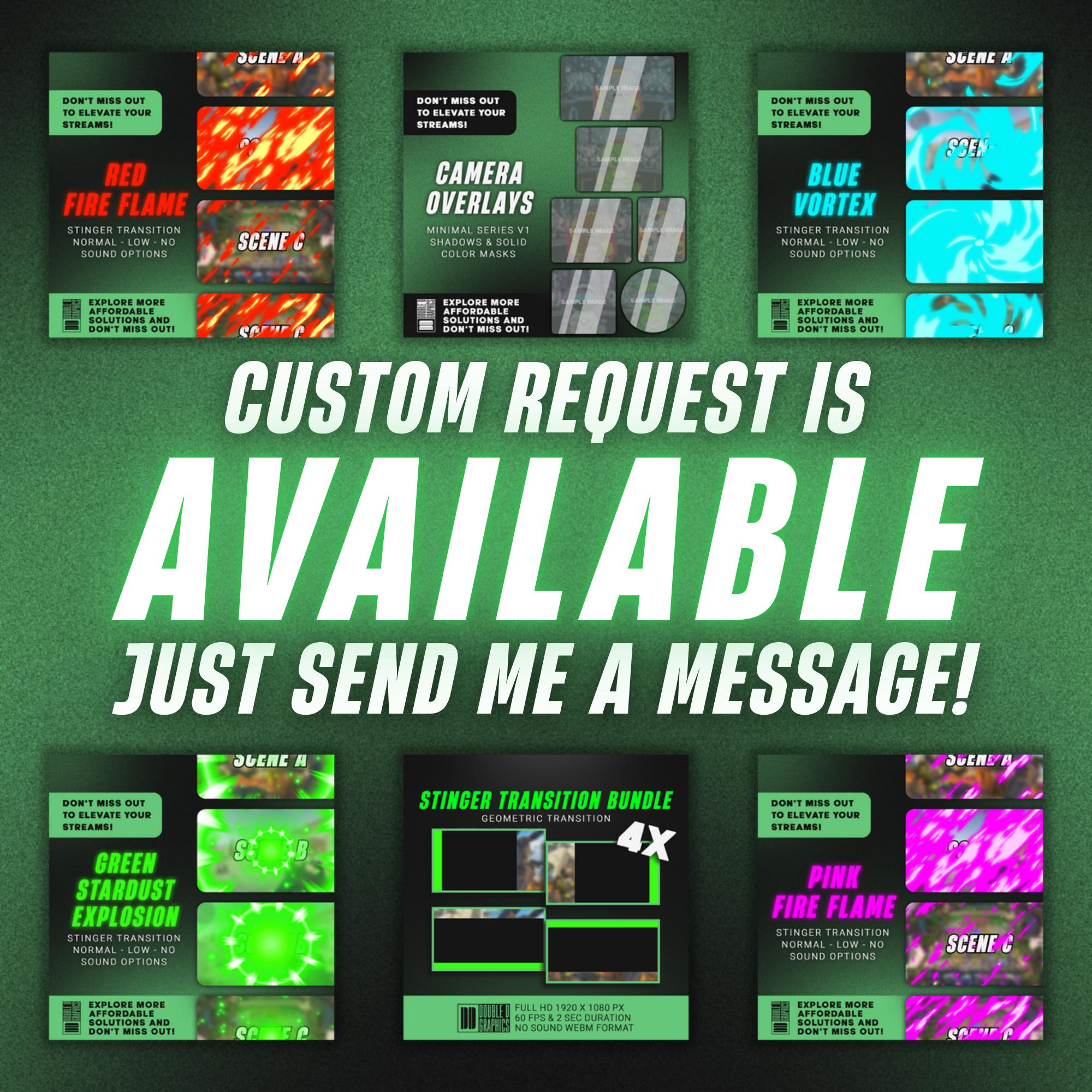 Pink Fire Flame Stream Stinger Transition, Animated Scenes, OBS or ...