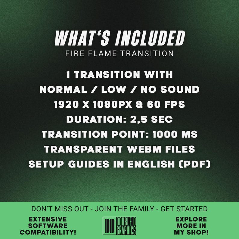 Blue Fire Flame Stream Stinger Transition, Animated Scenes, OBS or ...