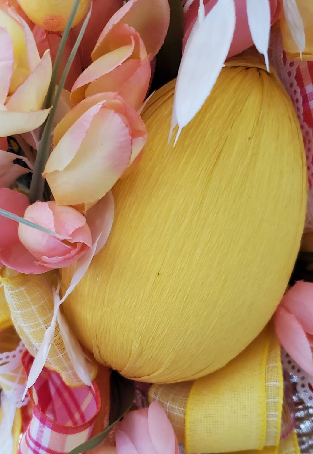 Flocked Bunny Swag, Easter Front Door Decor,, Easter Bunny Swag - Etsy