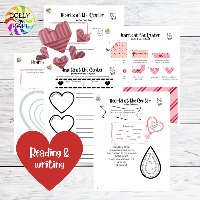 Valentine Activities, Homeschool Supplement, February Curriculum, - Etsy