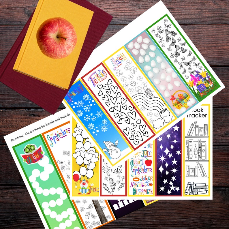 Kid Bookmarks, Book Tracker Bookmarks, Reading Tracker Bookmarks ...