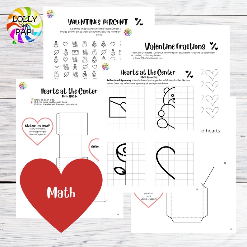 Valentine Activities, Homeschool Supplement, February Curriculum, - Etsy