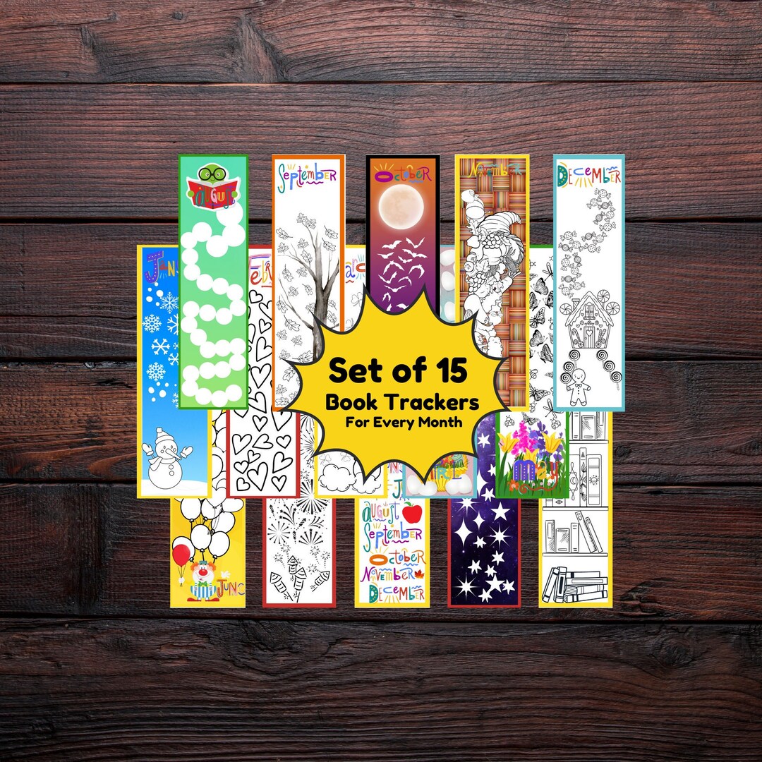 Kid Bookmarks, Book Tracker Bookmarks, Reading Tracker Bookmarks ...