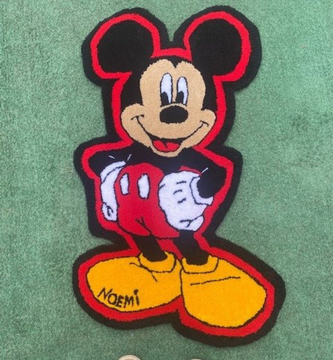 Personalized Mickey Mouse Rug Handmade Tufted Rug Custom - Etsy