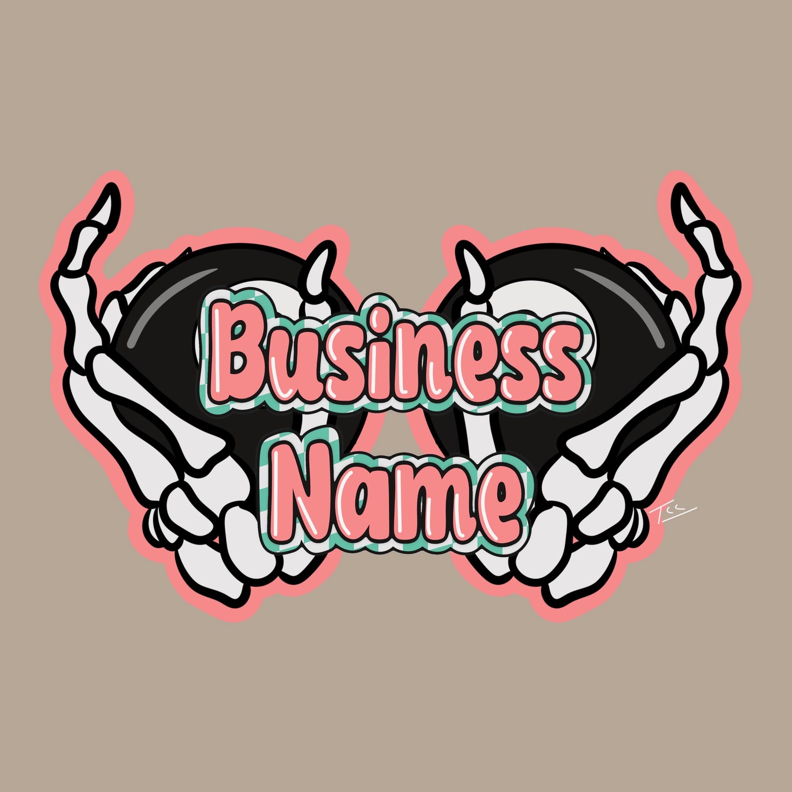 Groovy Logo, Custom Logo, Premade Logo, Loho, Digital Download, Logo ...