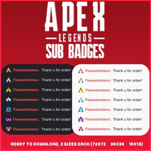 Twitch Sub Badges - APEX Legends / Bit Badges /sub Badges / Emote ...