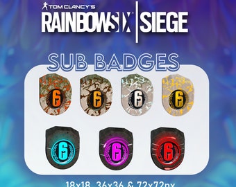 Rainbow six siege twitch emotes - Etsy México