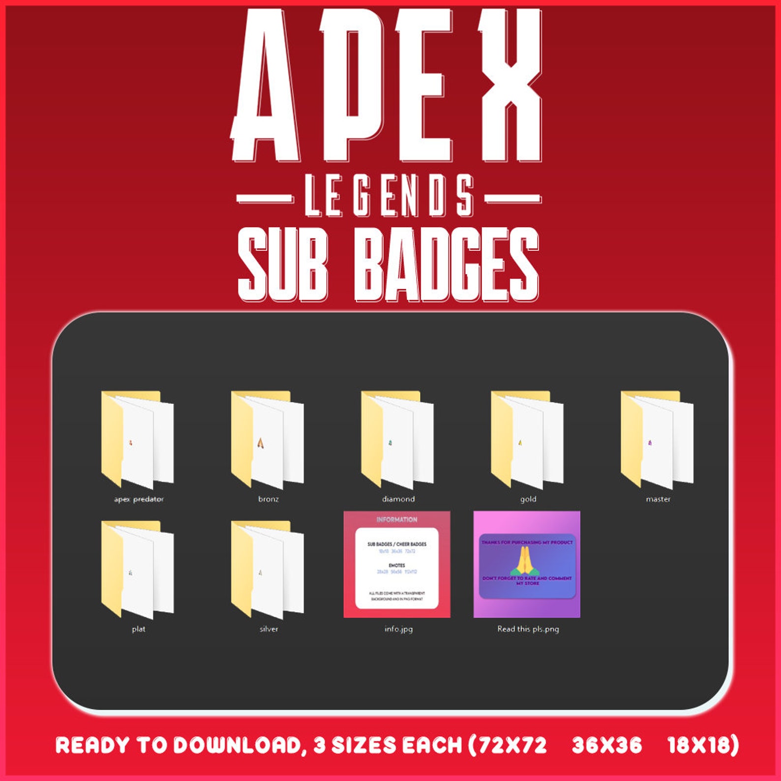 Twitch Sub Badges - APEX Legends / Bit Badges /sub Badges / Emote ...