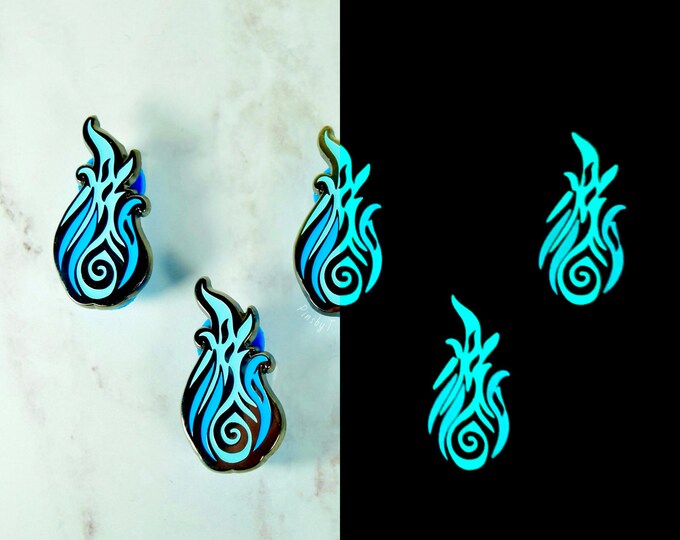 Tomoe Fox Fire Enamel Pin *glow in the Dark* - Etsy