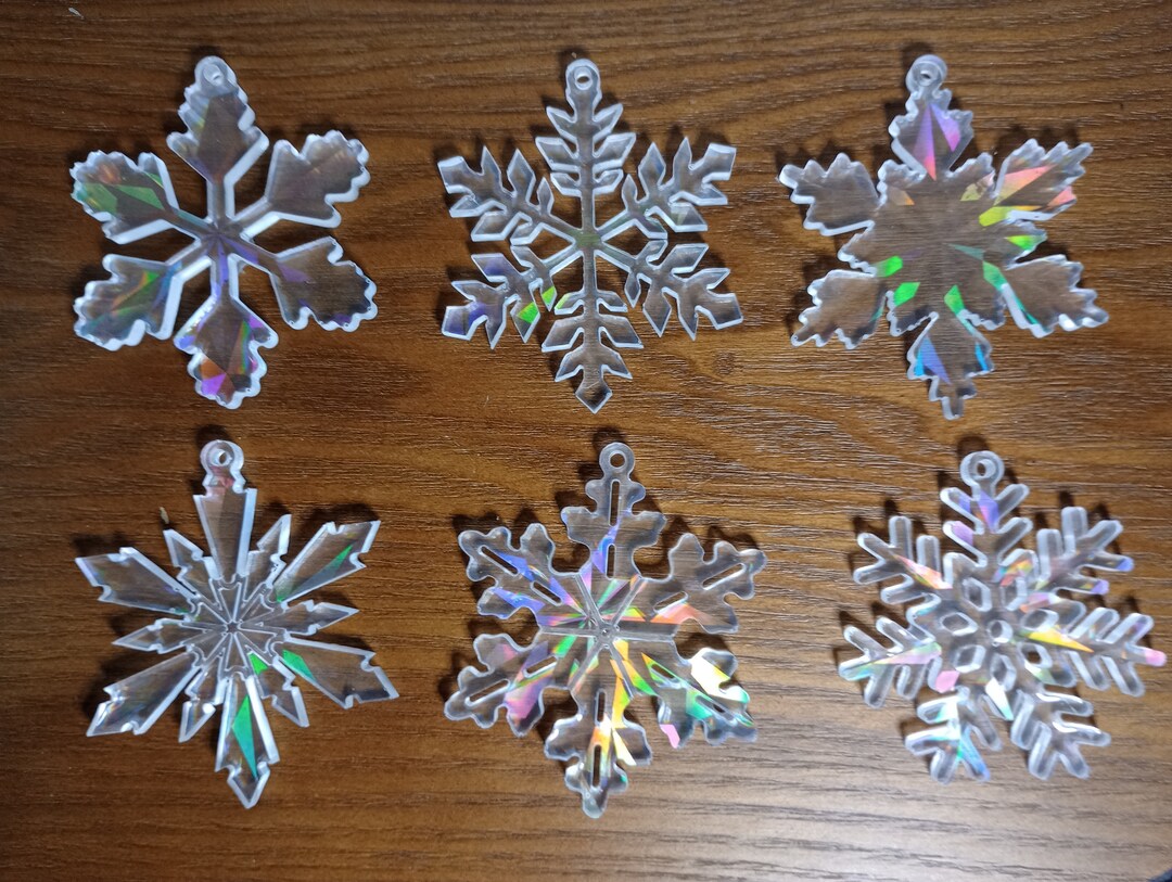 6pk Holographic Snowflakes SURPRISE - Etsy