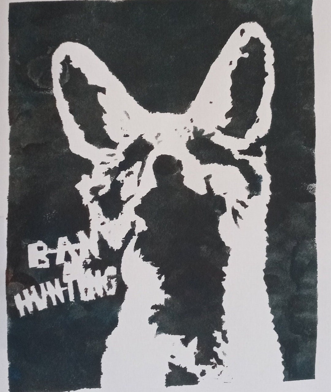 Ban Hunting Fox Stencil - Etsy