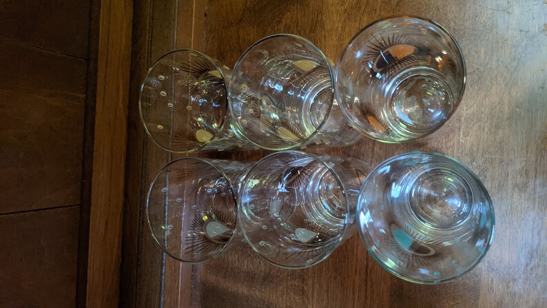 Vintage Fred Press Atomic Starburst Highball Barware Set - Etsy