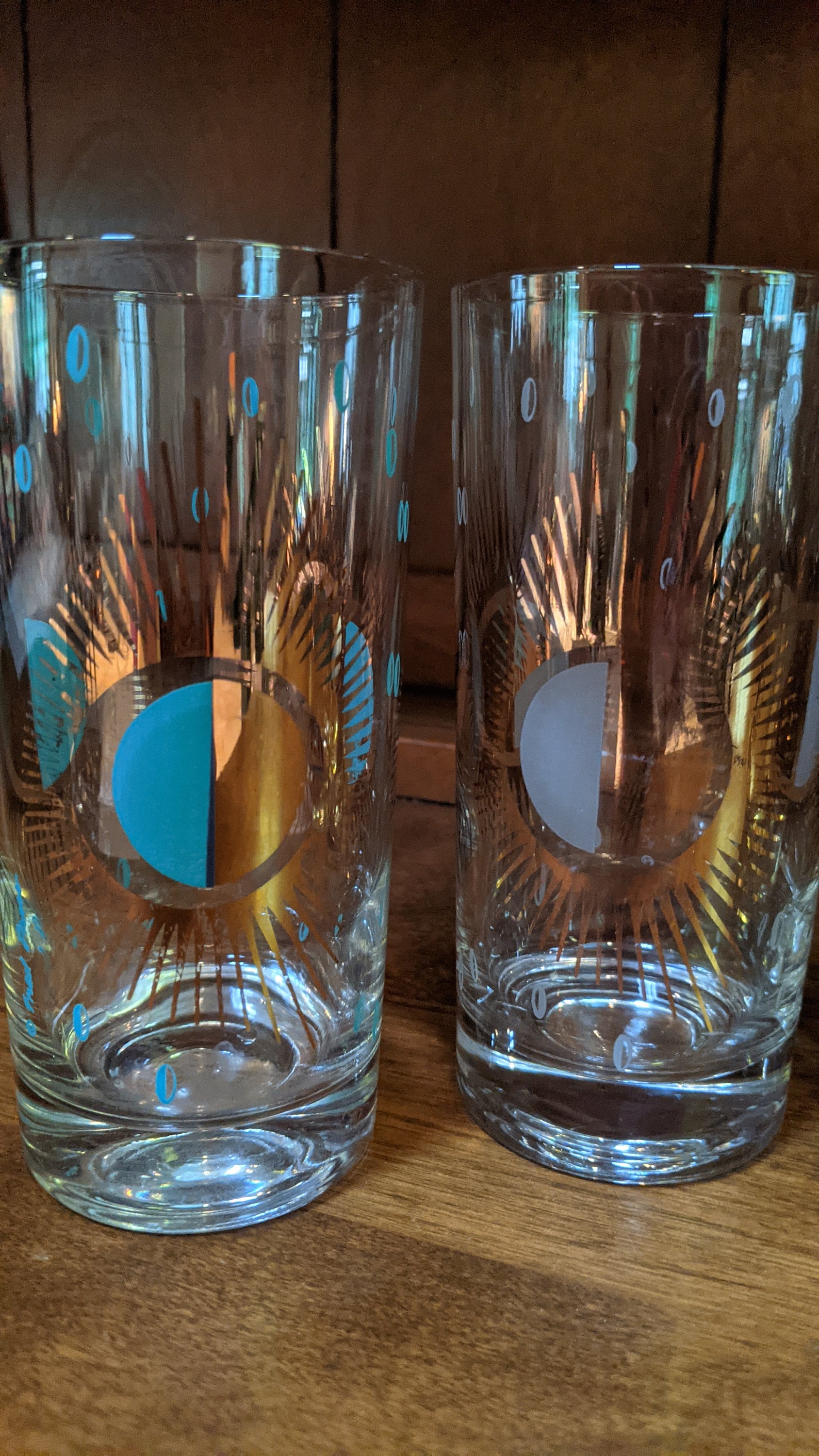 Vintage Fred Press Atomic Starburst Highball Barware Set - Etsy