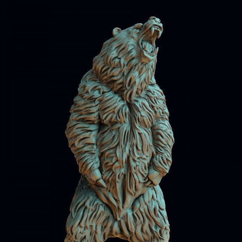 Bear Spirit Druid 3D Printed Dungeons and Dragons - Etsy