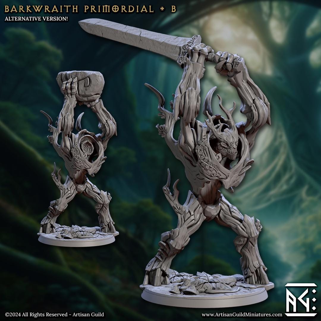 Dnd Tree Blight Miniatures Barkwraith Primordial B DND Dungeons and ...