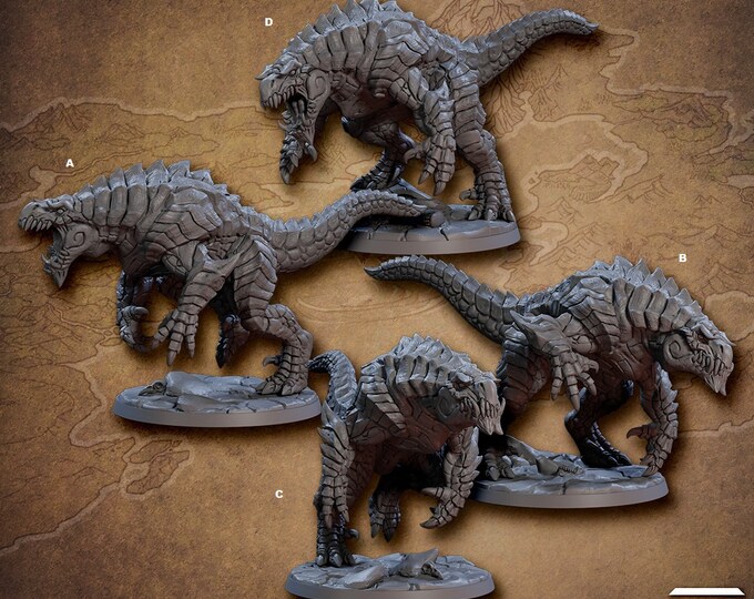 Dnd Lizardmen Miniature Wyvern Raiders DND Dungeons and Dragons D&D Dnd ...