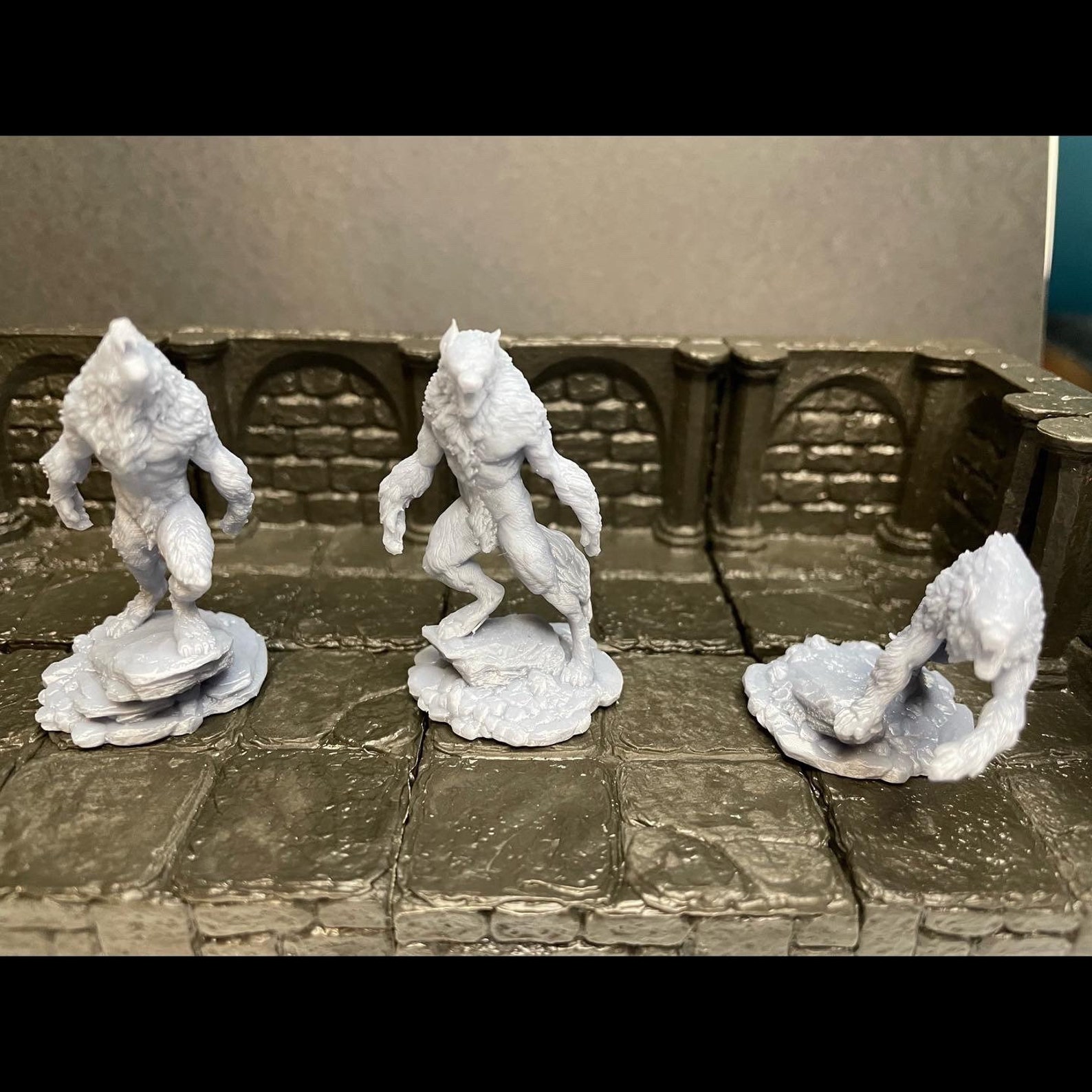 Dnd Werewolf Miniatures D&D Dungeons and Dragons - Etsy