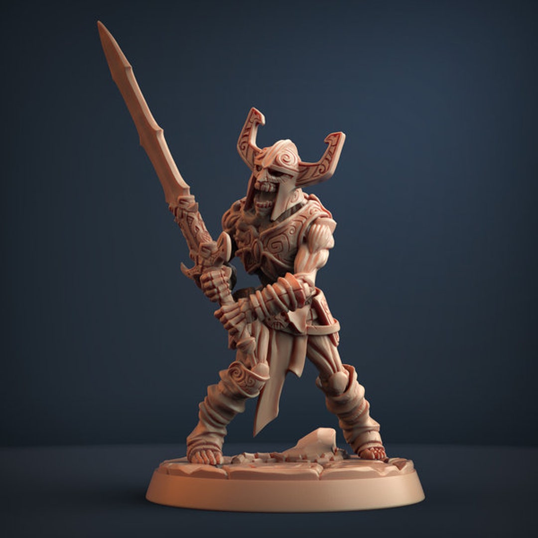 Dnd Skeleton Miniature Draugr D DND Dungeons and Dragons D&D Dnd ...