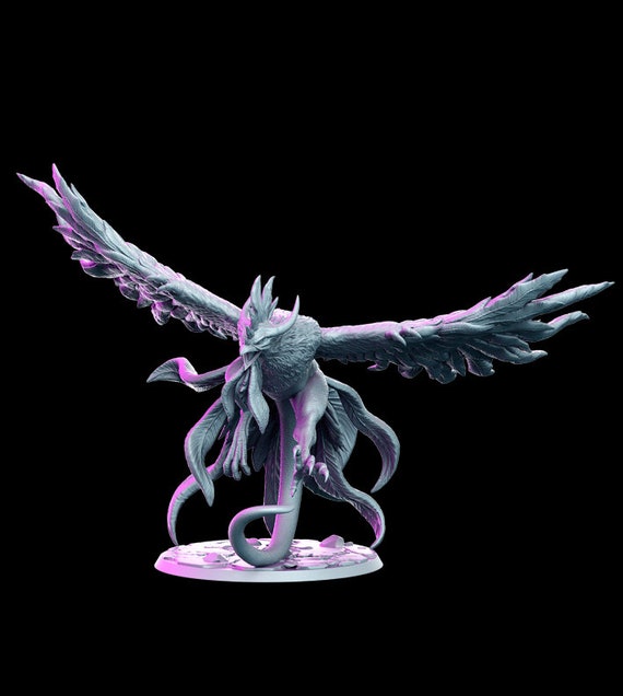 Dnd Cockatrice Miniature Giant Bird DND Dungeons and - Etsy UK