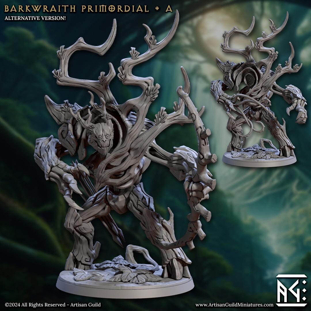 Dnd Tree Blight Miniatures Barkwraith Primordial A DND Dungeons and ...