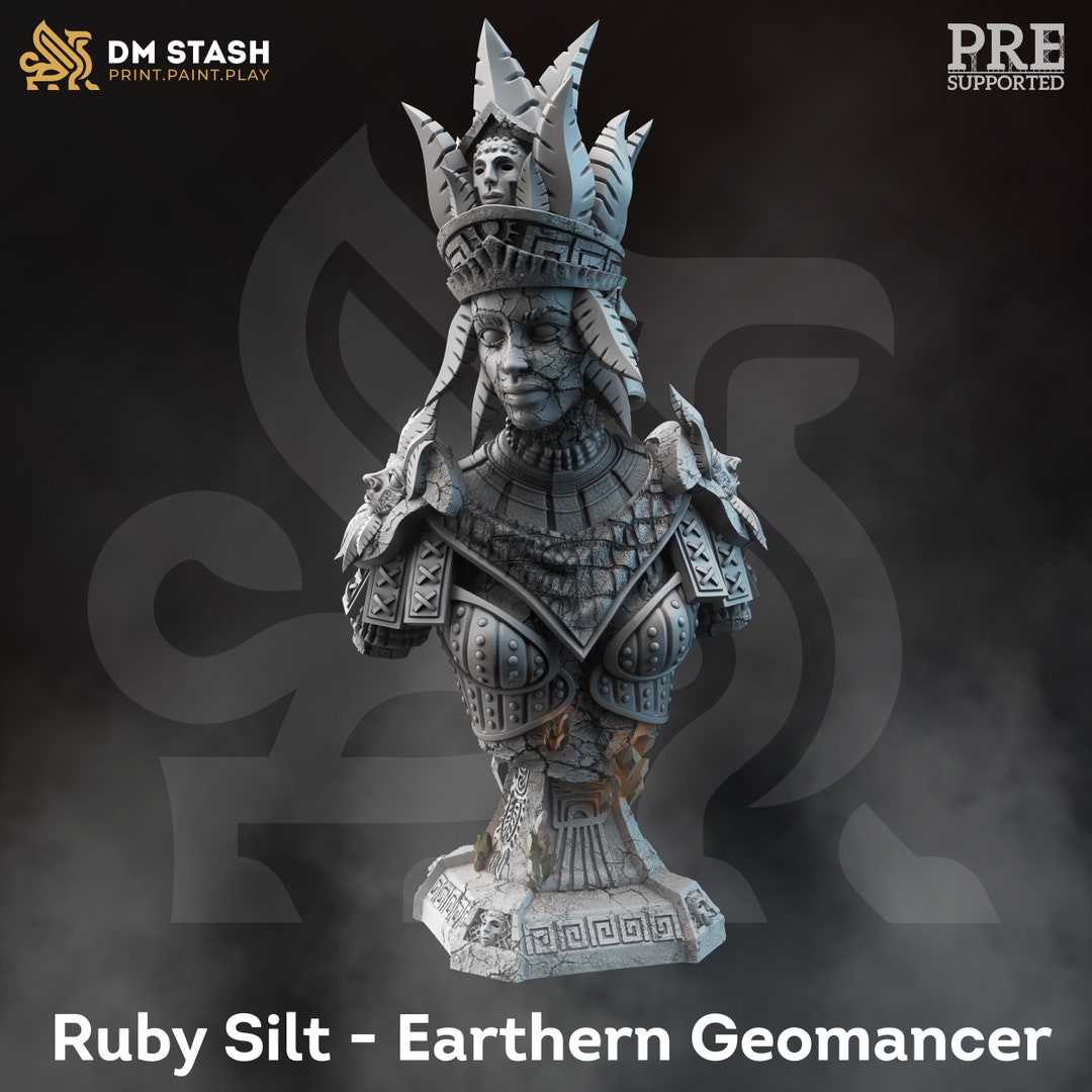 Dnd Sorcerer Bust Ruby Silt DND Dungeons and Dragons D&D Dnd Miniature ...