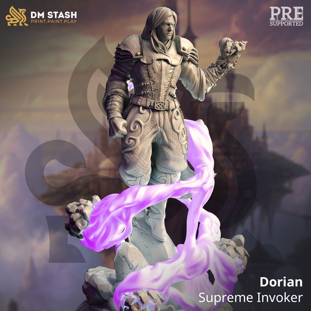 Dnd Sorcerer Miniature Dorian Supreme DND Dungeons and - Etsy