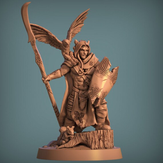 Dnd Elf Fighter Miniature Dungeons and Dragons DND | Etsy