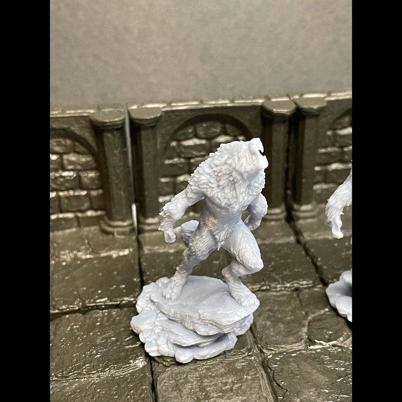 Dnd Werewolf Miniatures D&D Dungeons and Dragons - Etsy